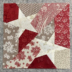 Candy Striped Holly Star Quilt Block Free Pattern - Quilting Wonders